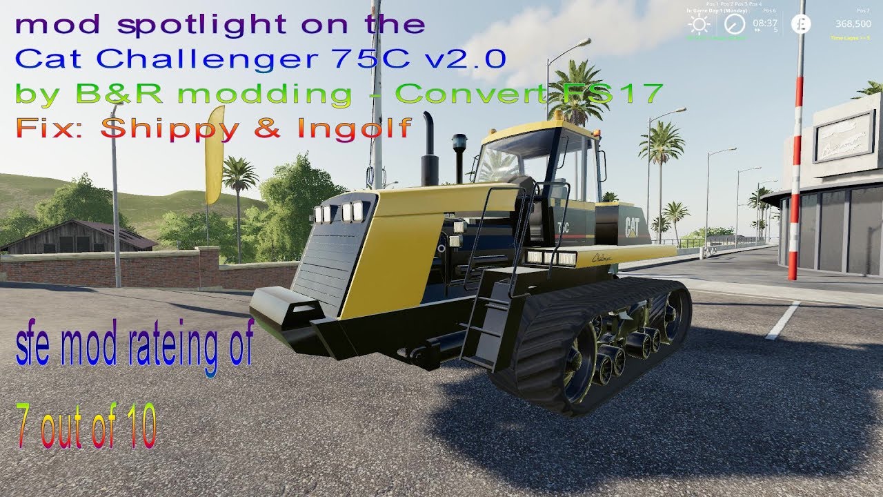 farming simulator 19 cat 75c v2 - YouTube