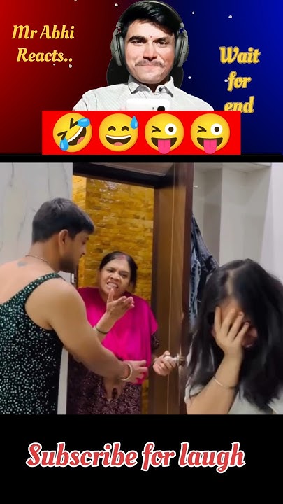 Try not to laugh 😂 || Wait for end || Mr Abhi Reacts part 21 #funny #comedy #memes - YouTube