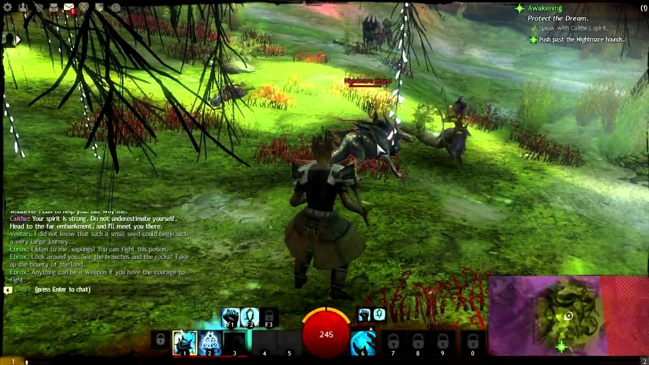 Guild Wars 2 Sylvari Gaurdian Gameplay Part 2 - YouTube