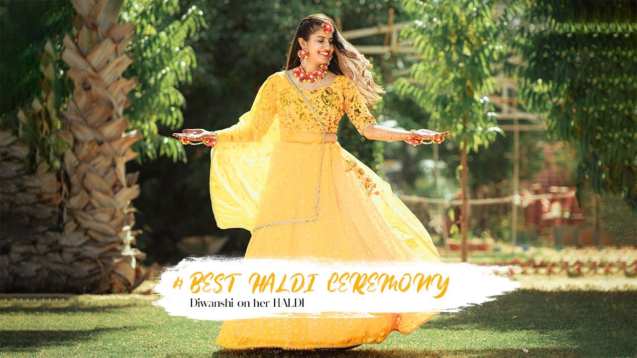 THE BEST HALDI CEREMONY 2022//DIWANSHI ON HER WEDDING DAY//DEV_PHOTOGRAPHY - YouTube