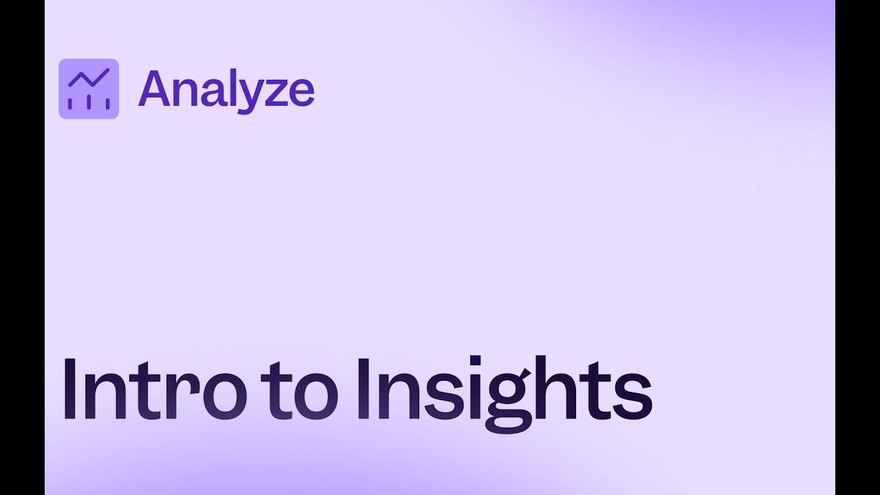 Learn to Use Mixpanel: Introduction to Insights Overview - YouTube