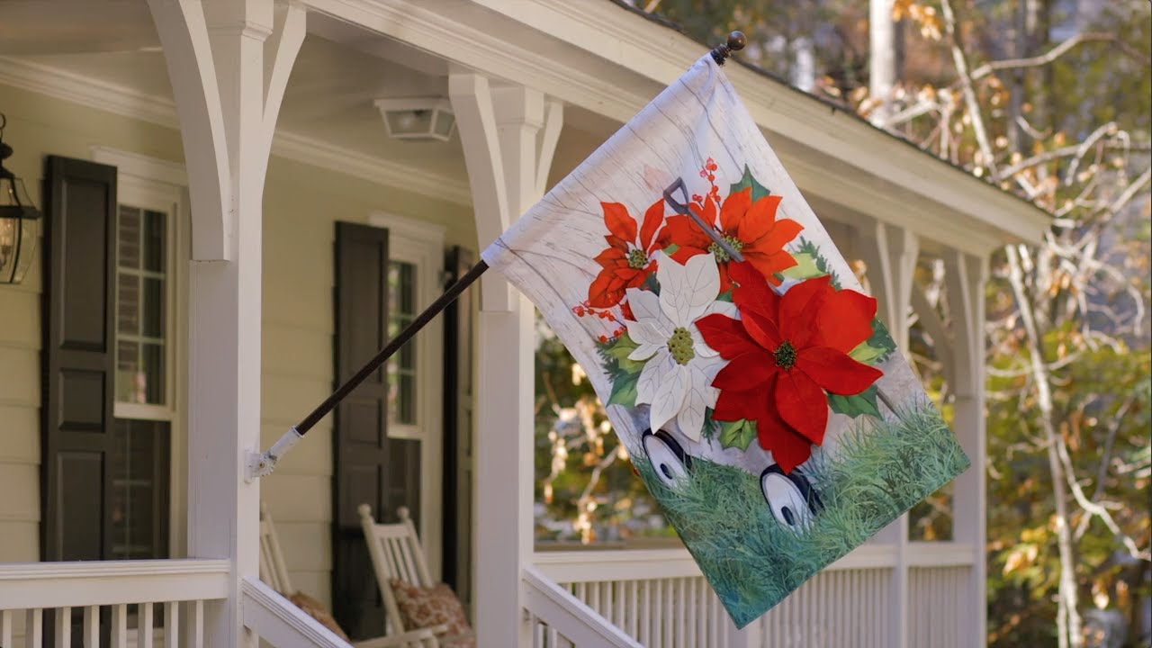 Decorative Outdoor Flags for Fall & Christmas 2020 - YouTube