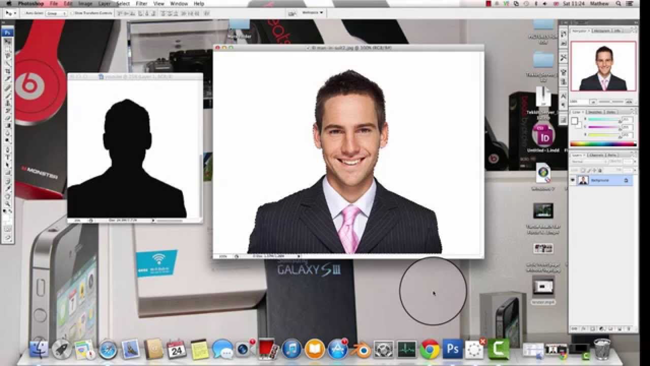 How to make a person into a shadow in photoshop - YouTube