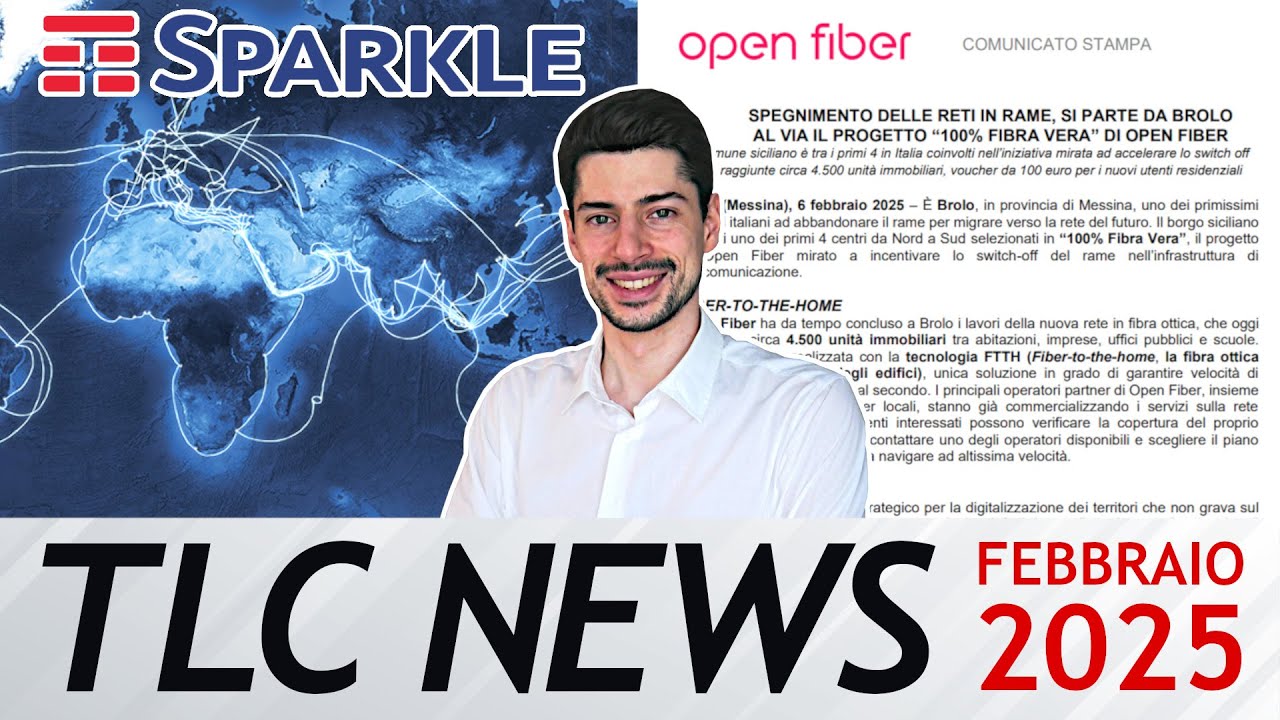 Tim vende Sparkle, OpenFiber lancia il progetto 100% Fibra vera ...