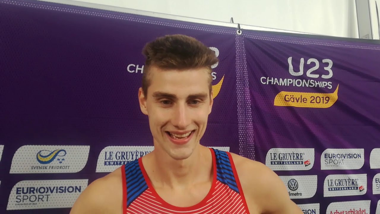 David Ryba po rozběhu na 110 metrů překážek - YouTube