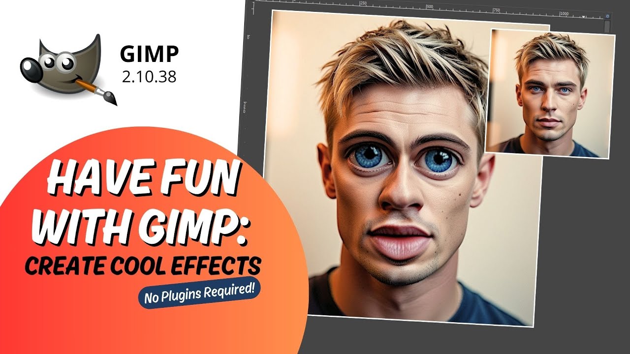 Have Fun with GIMP Create Cool Image Distortions Quick and Easily - YouTube