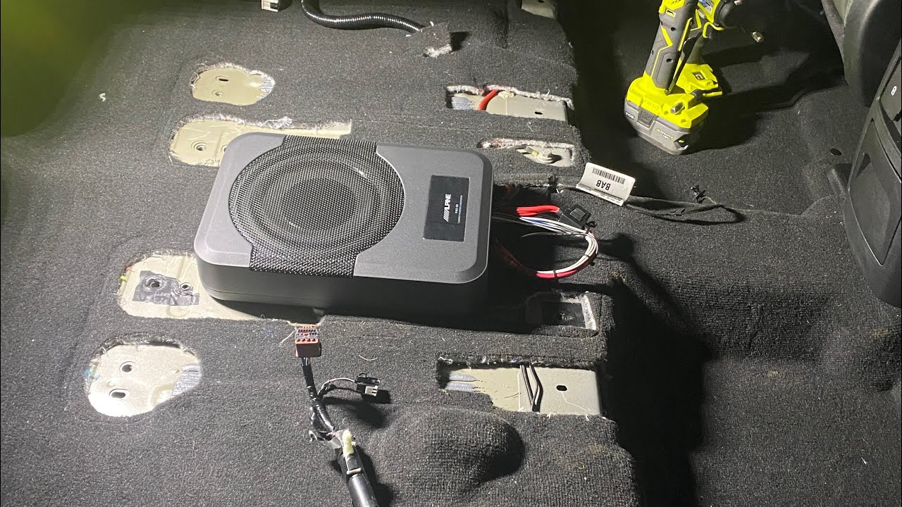 DIY Compact Subwoofer Installation on a Ford Explorer Timberline - YouTube