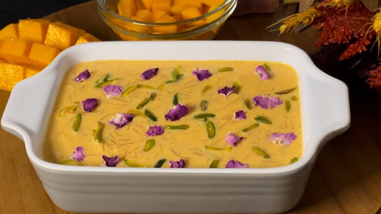 Mango vermicelli semai / Easy Mango desert/Eid Special Mango Semai ...