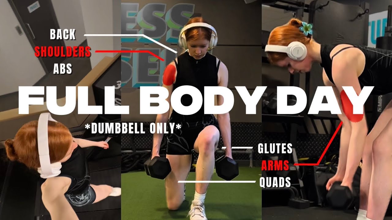 How to Target EVERY Muscle with ONLY DUMBBELLS | full body workout ...