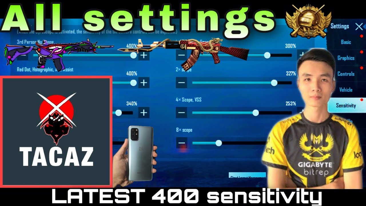 TACAZ SENSITIVITY 2020 | TACAZ SENSITIVITY SETTINGS PUBG MOBILE 2020 ...