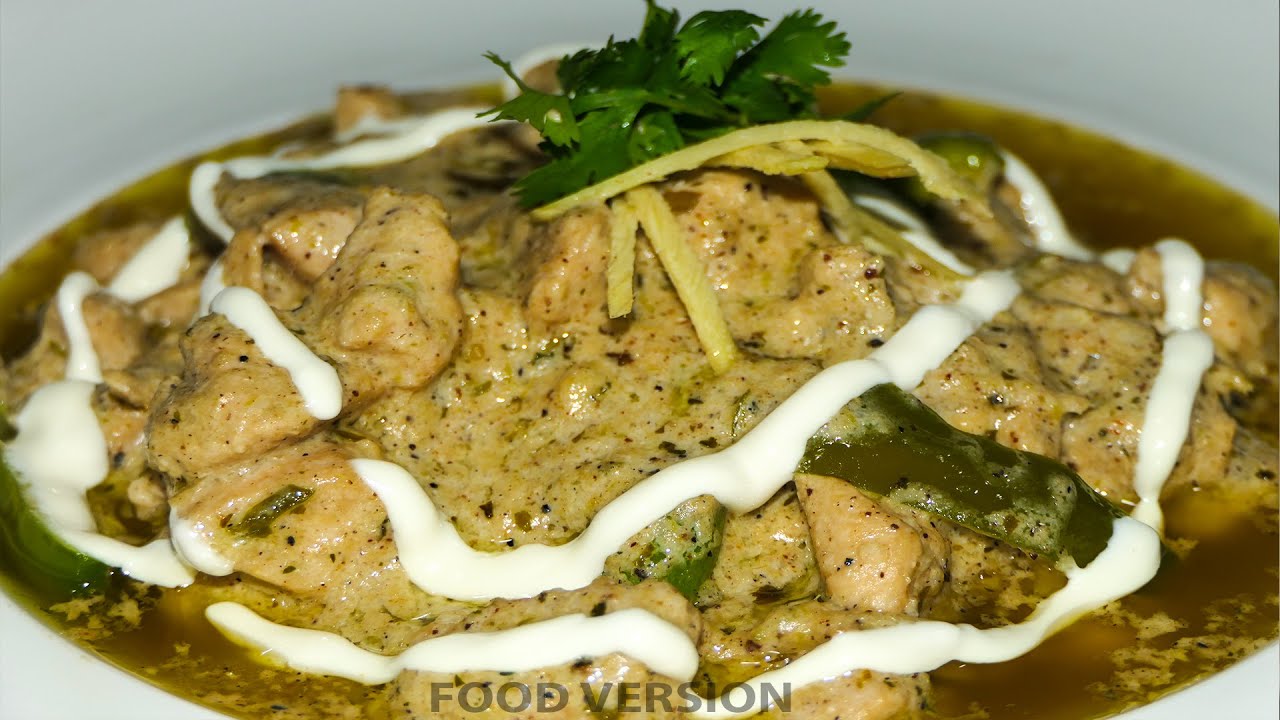 Creamy White Chicken Handi Recipe By Food Version | Super Easy Chicken ...