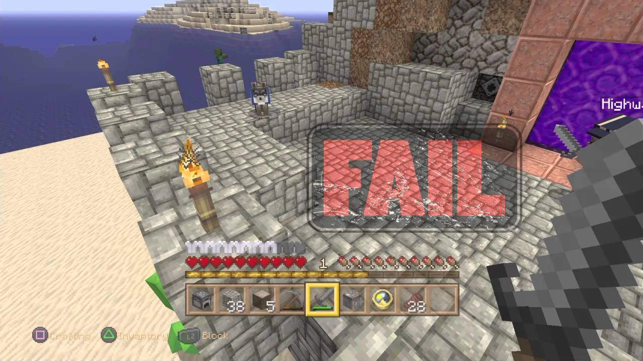 Minecraft creeper fAIL!!!!!!!!!! - YouTube