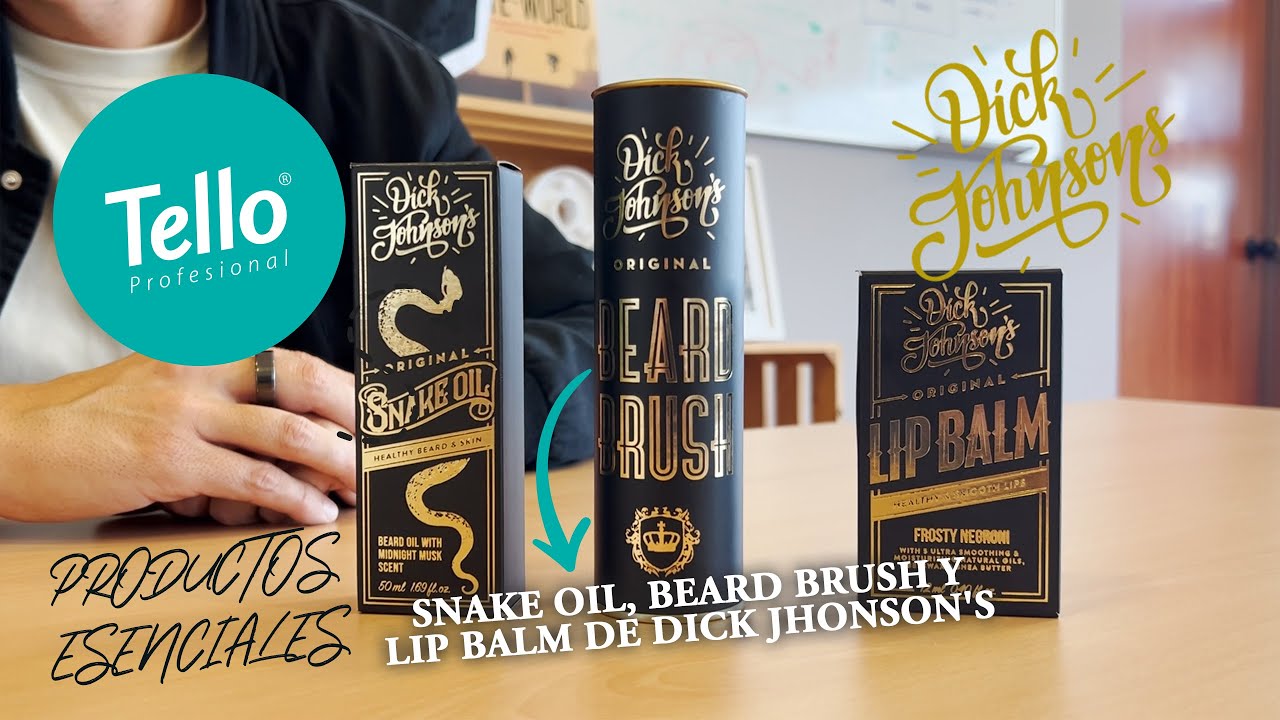SNAKE OIL, BEARD BRUSH Y LIP BALM DE DICK JHONSON'S - YouTube