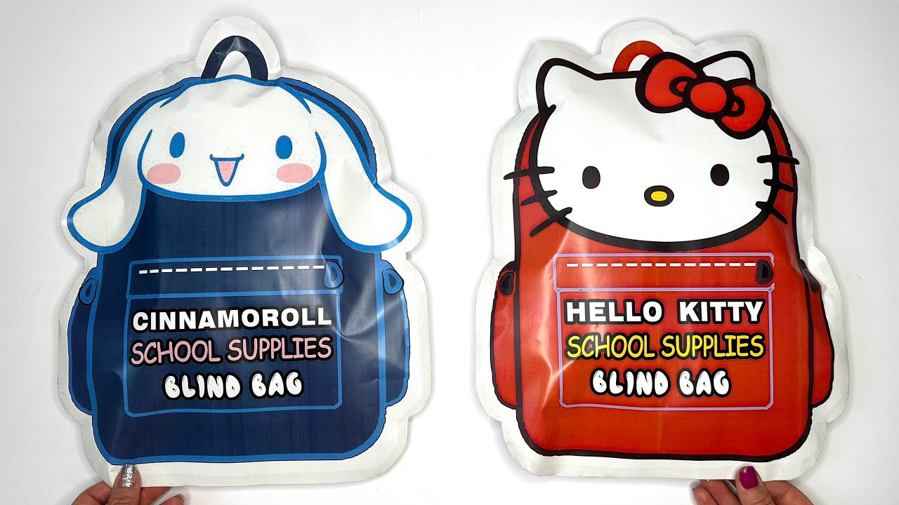 HELLO KITTY and CINNAMOROLL Blind Bags 🎀 ASMR 🎀 Sanrio blind bag ...