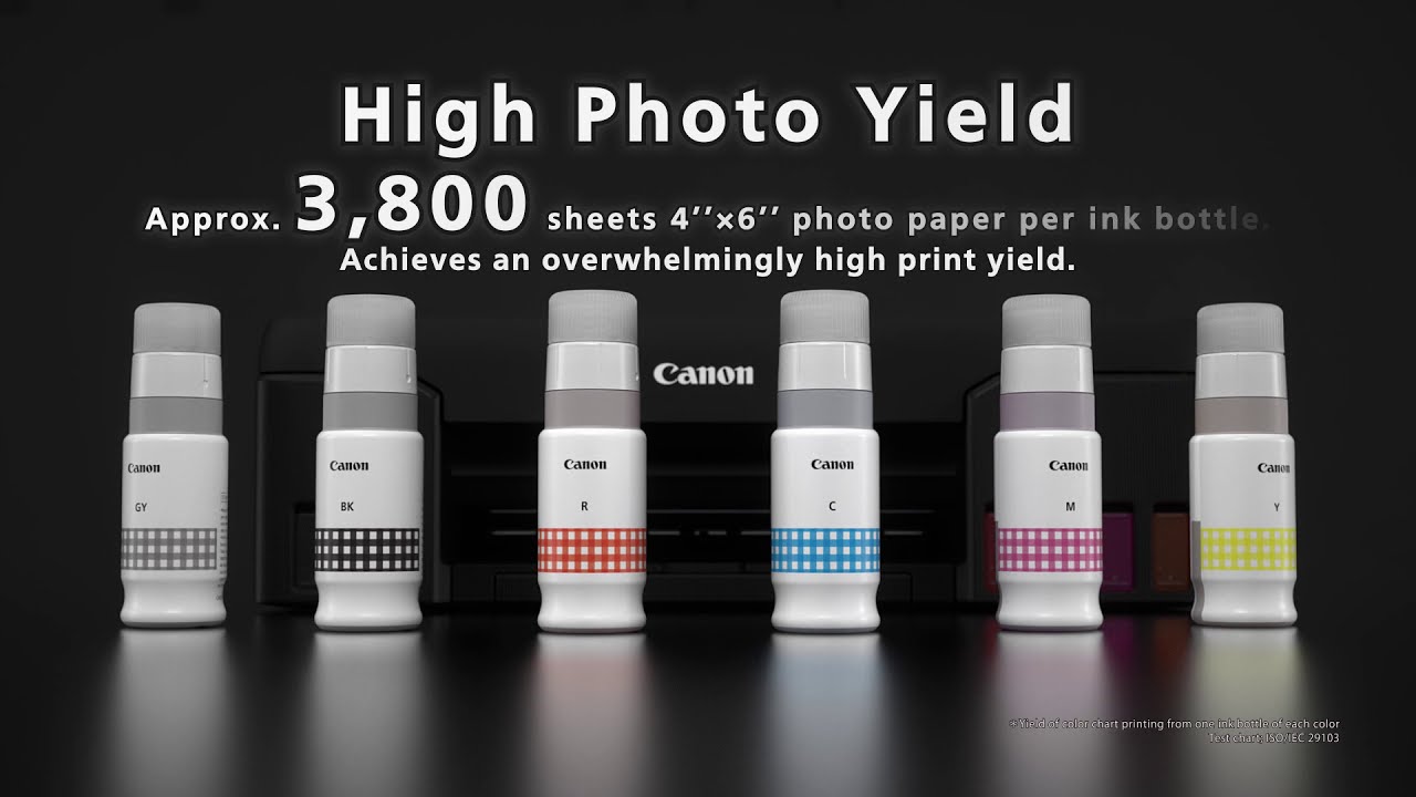 Canon PIXMA 6-Colour Refillable Ink Tank, G570 with high volume photo ...