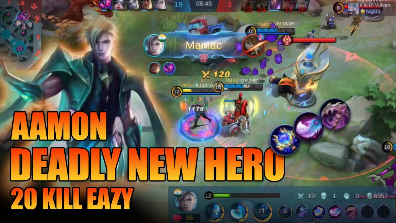 New deadly hero Aamon in mobile legends 2021 - Game Play Aamon - YouTube