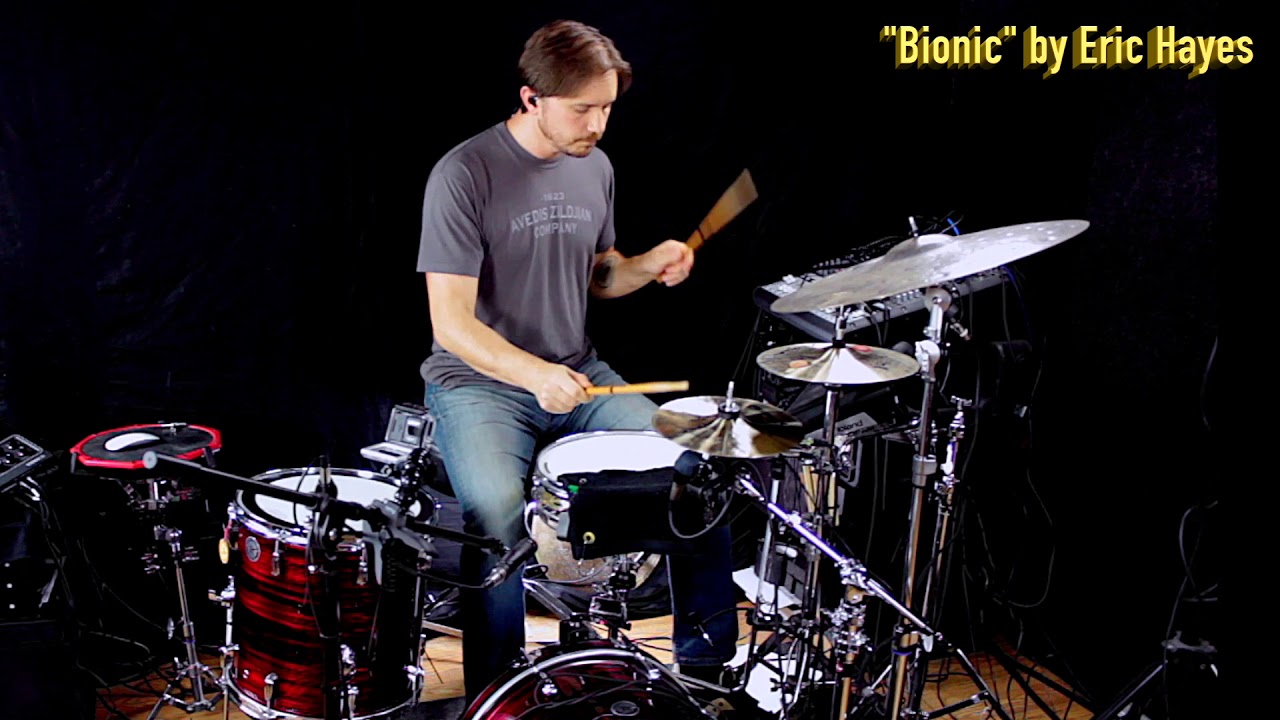 Mike Dawson Drum Session Cam for "Bionic" by Eric Hayes - YouTube