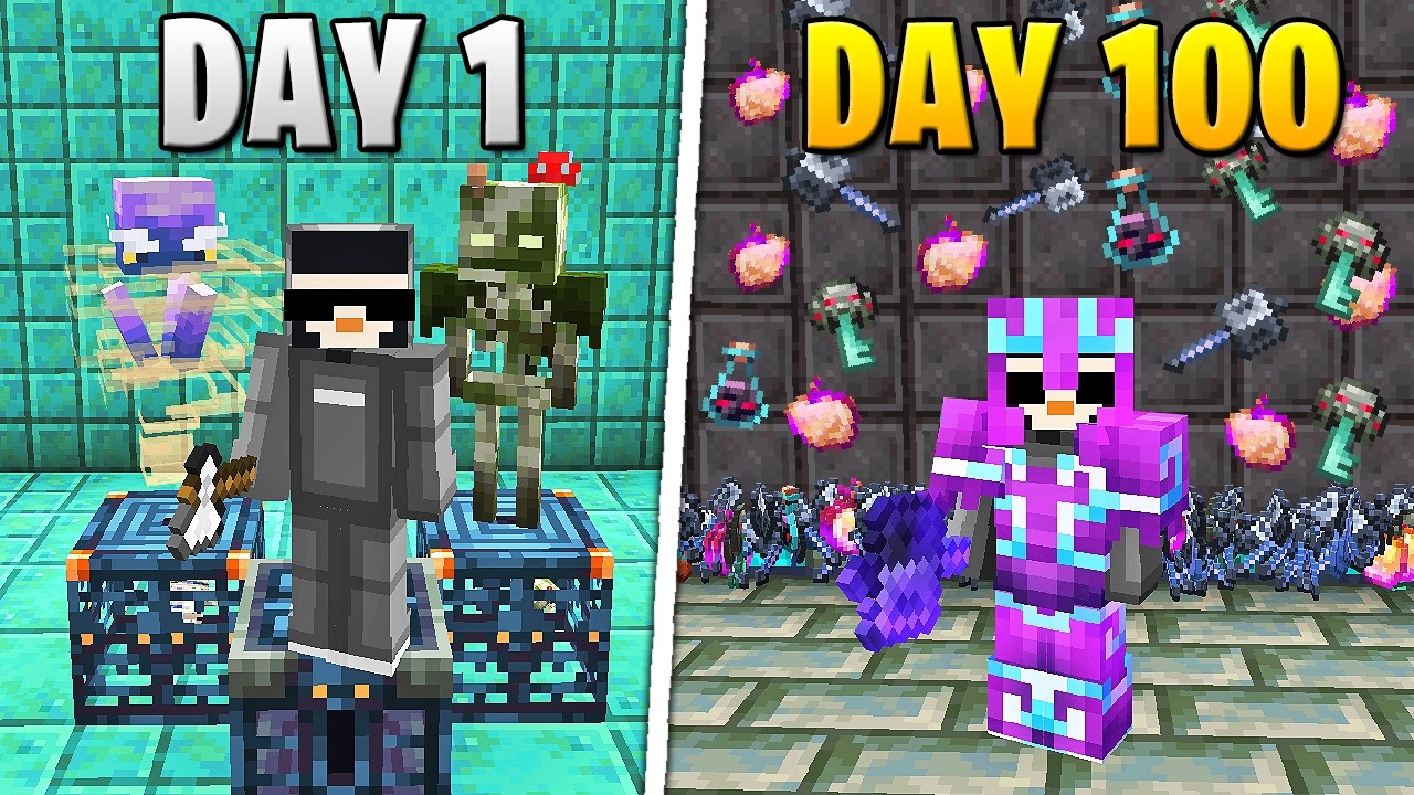 I Survived 100 Days In 1 21 Hardcore Minecraft… Youtube