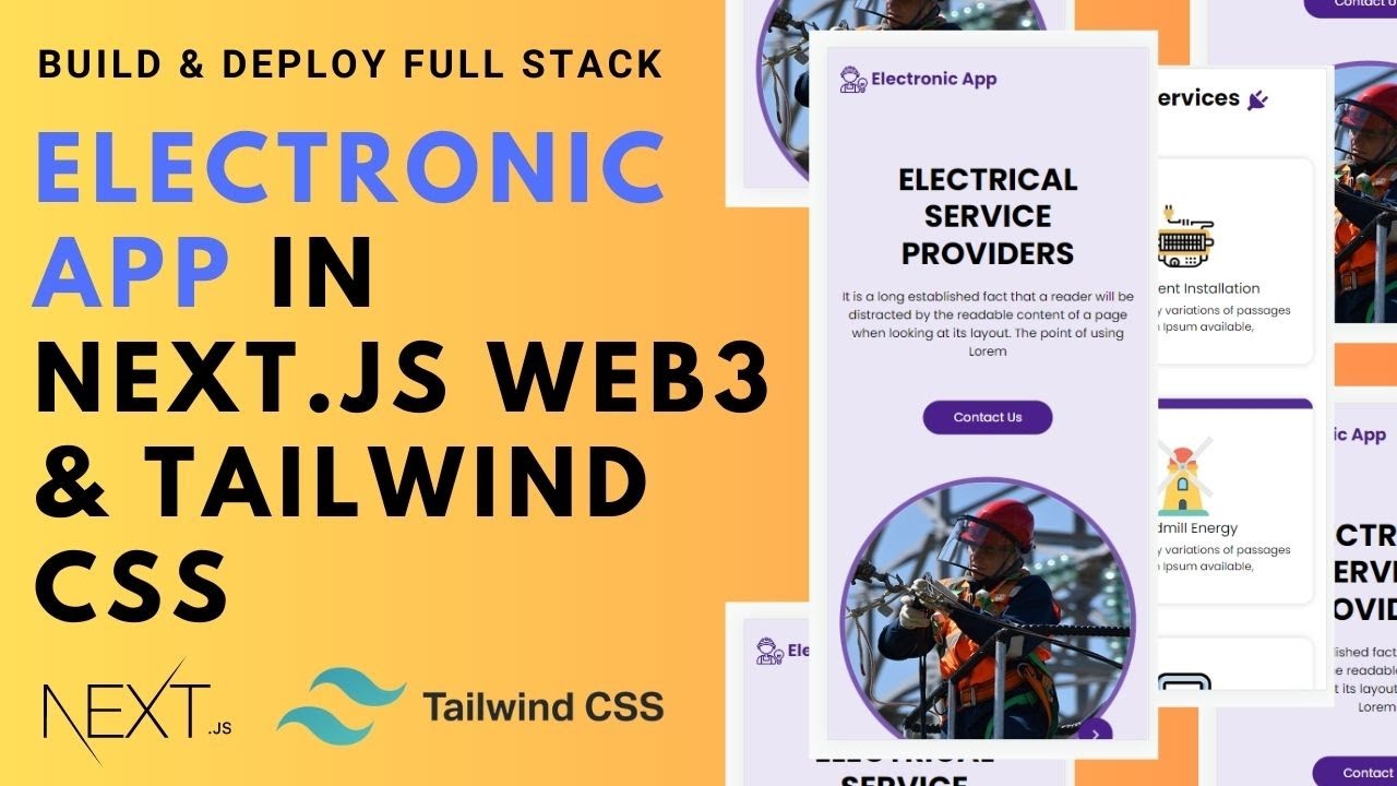Build and Deploy a Full Stack Electronic App Using Next.js, Web3 & Tailwind CSS - YouTube