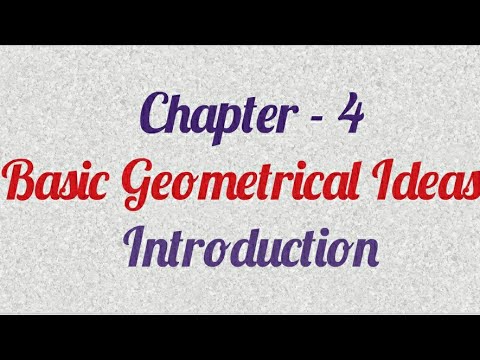 CLASS - 6 MATHS CHAPTER - 4 BASIC GEOMETRICAL IDEAS - YouTube