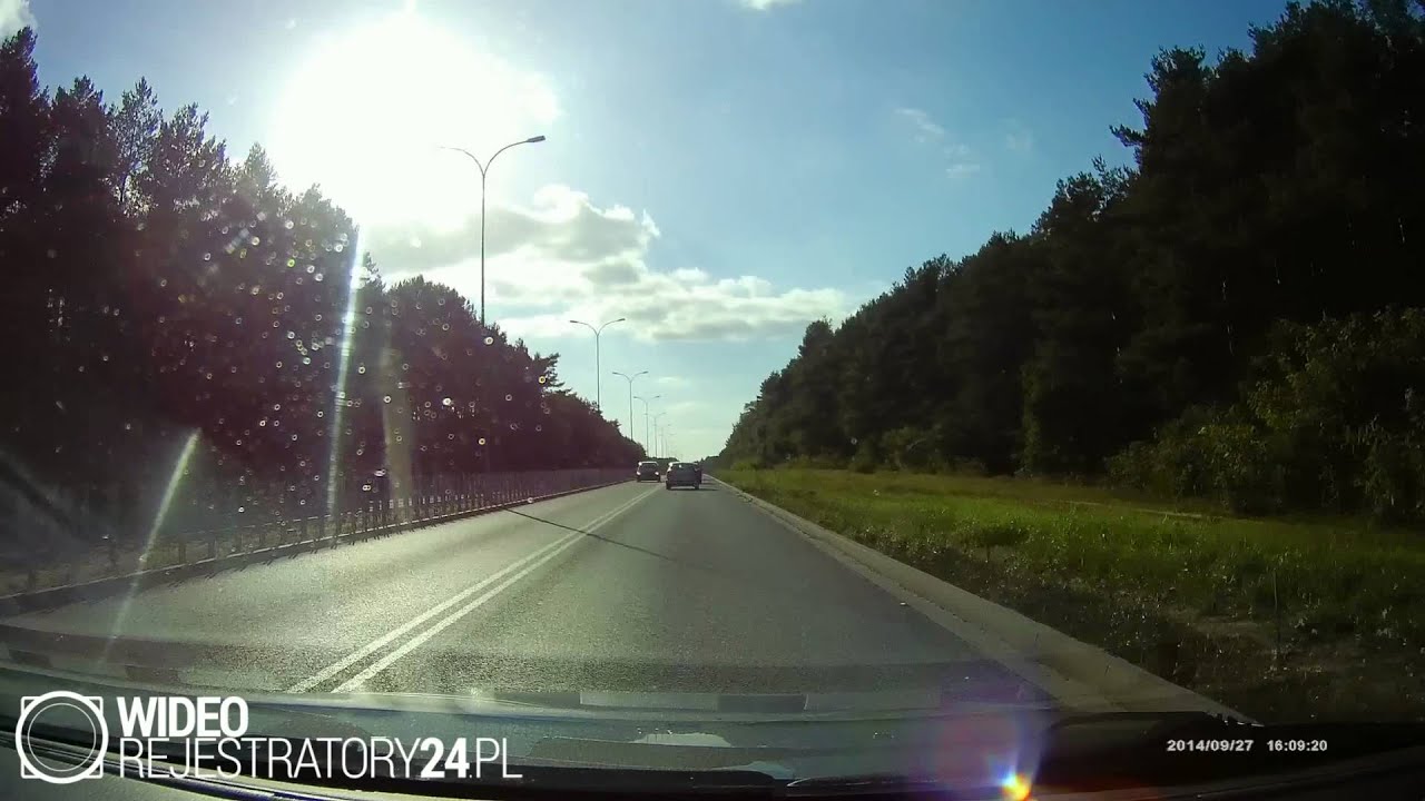 TrueCam A7 - road test pod słońce @ 2304x1296p 30fps - YouTube