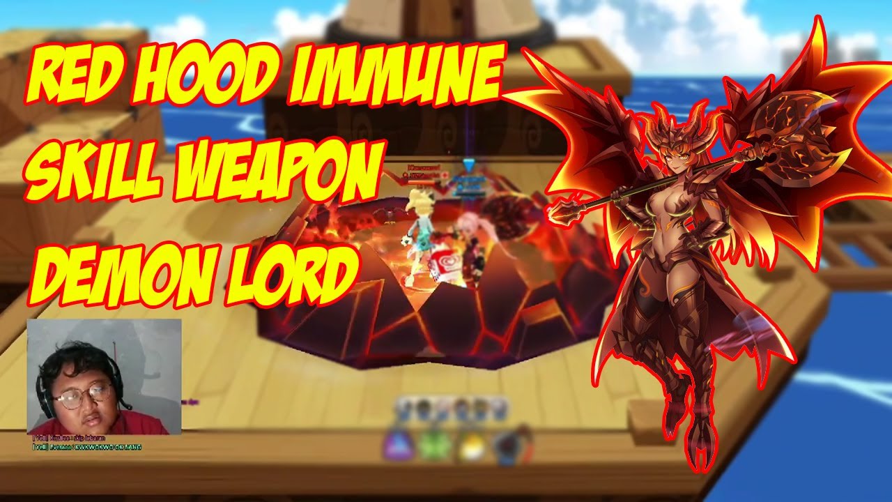 Red Hood Immune Skill Weapon Demon Lord Lost Saga Origin | Demon Lord ...
