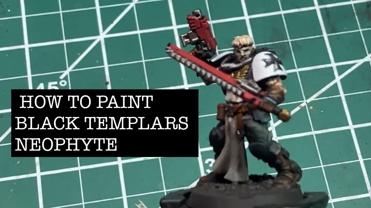 How to Paint Black Templars Neophyte - YouTube
