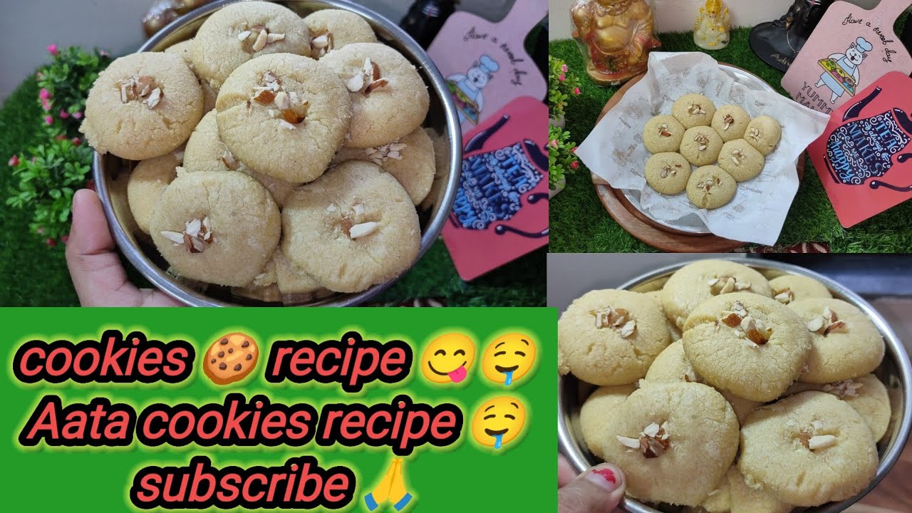 cookies 🍪 recipe,home made cookies,aata cookies 🍪 with out oven cookies ...