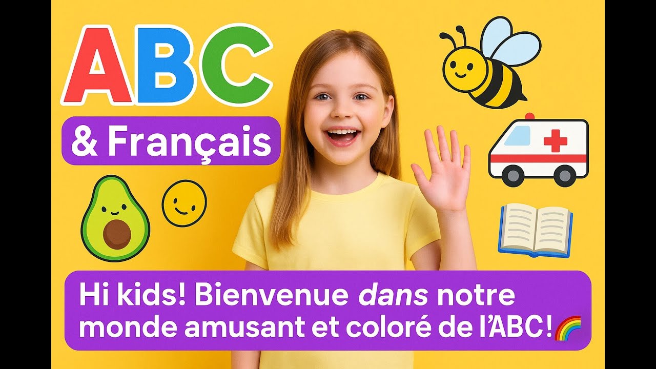ABC & Français Fun Alphabet Learning for Kids English & French A-Z Song ...