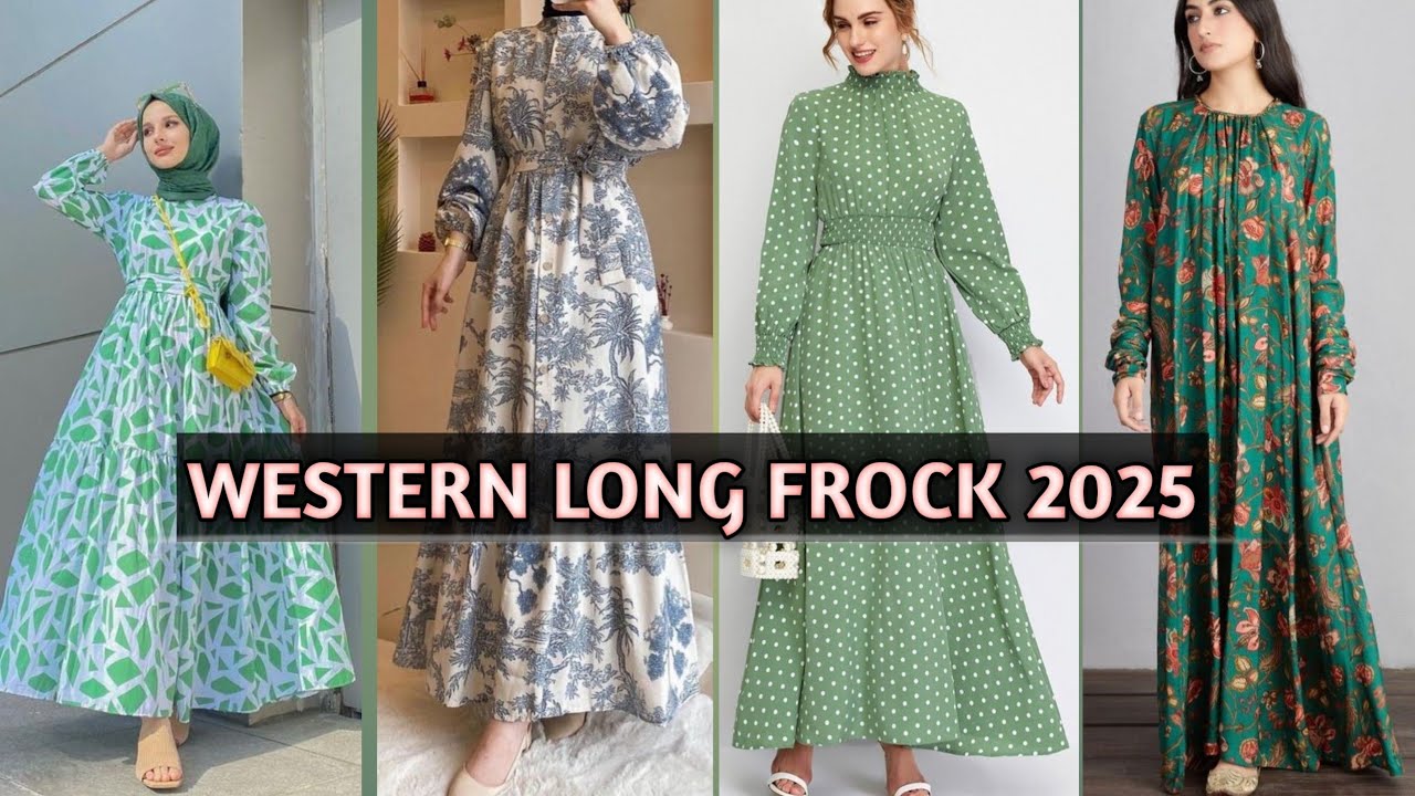 Stunning Western Long Frocks Dress design ideas For girls| Long Frock ...
