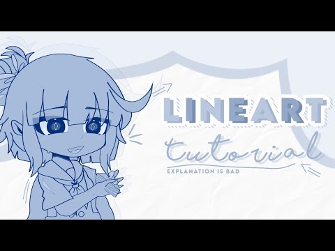 🌻 | How to do lineart (simple) - Gacha tutorial⭏