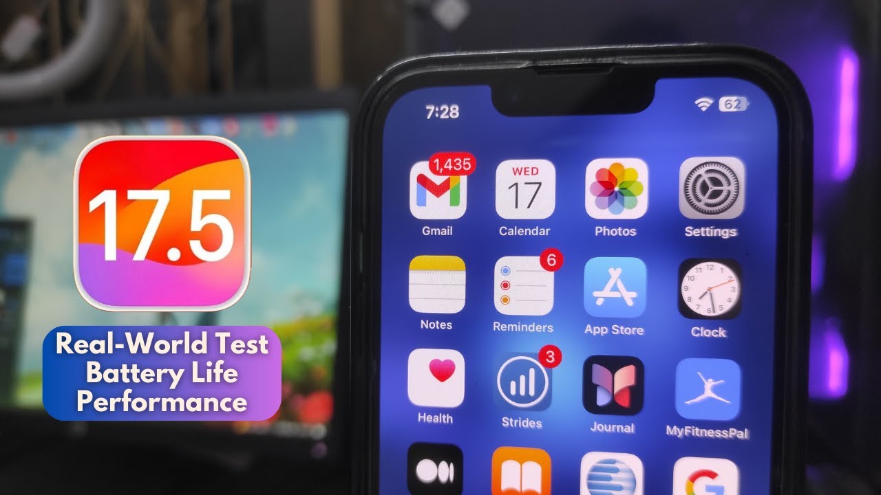 Real-World Test of iOS 17.5 Beta 2 - Battery Life Test (Day in the Life ...