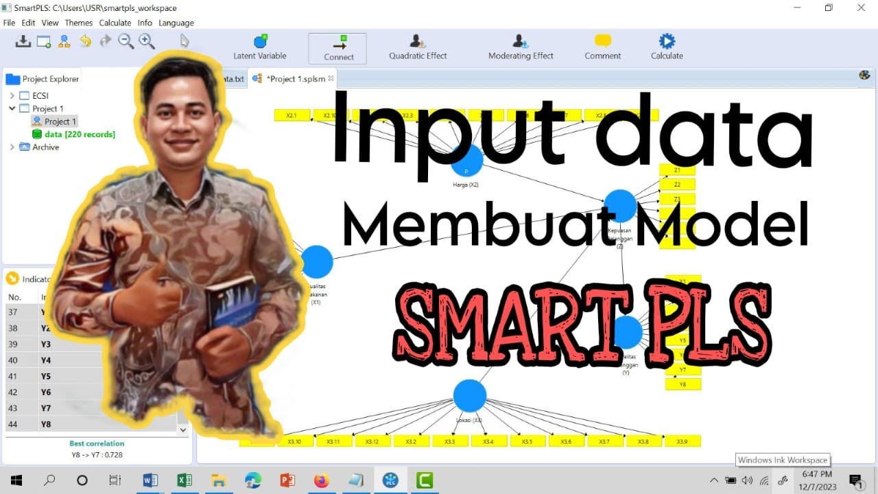 Cara menginput data dan membuat model di SMART PSL (Part1) - YouTube