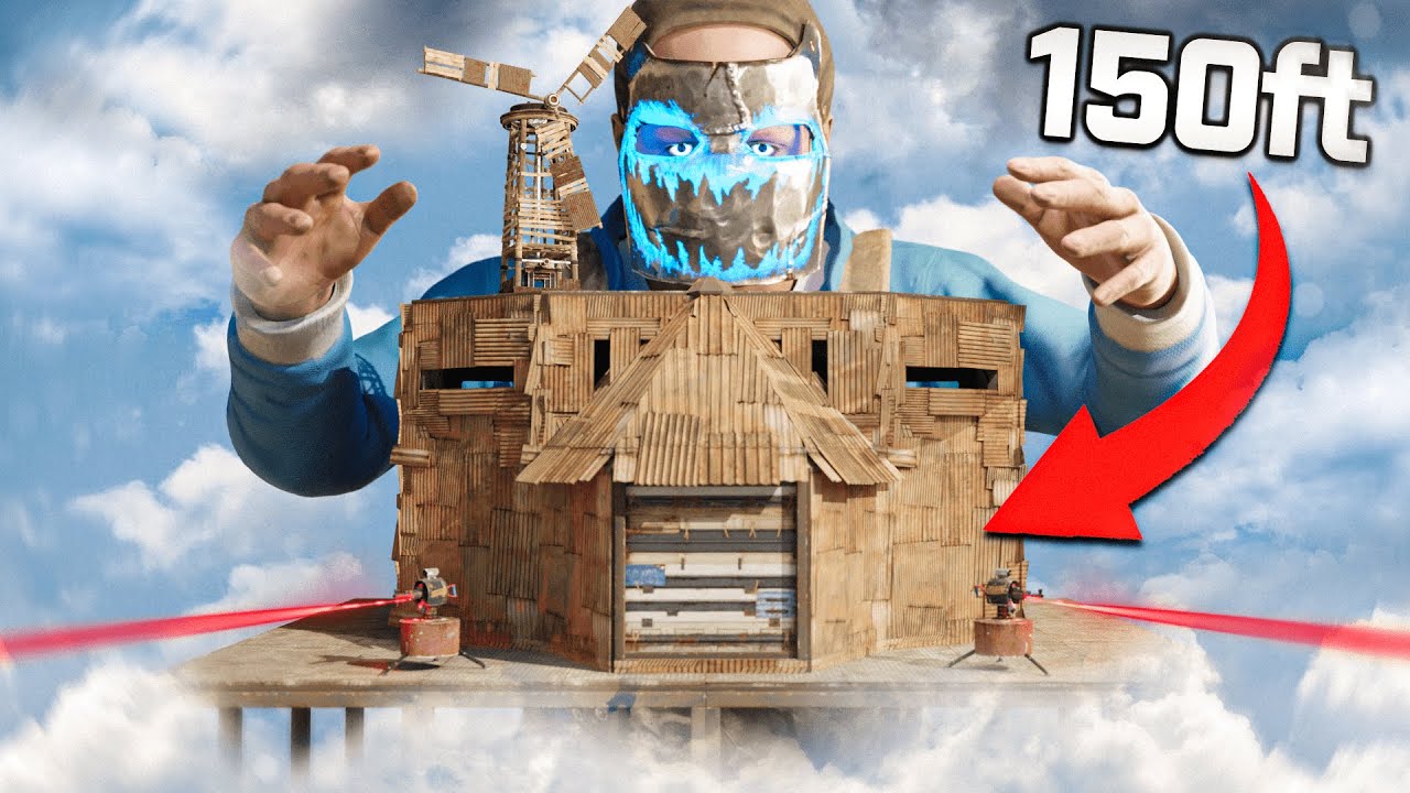 LIVING IN A SKY BASE AS A SOLO IN RUST - YouTube