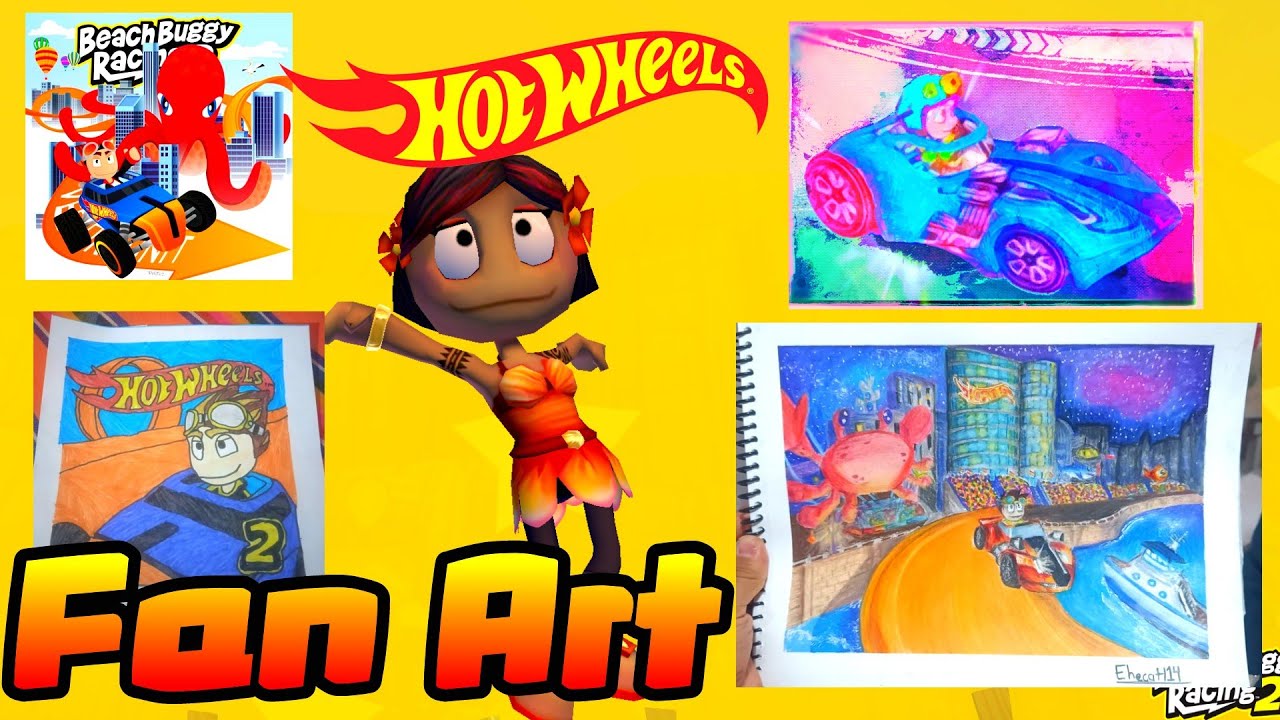 Todos los Fan Arts De Hotwheels En Beach Buggy Racing 2 😮 - YouTube