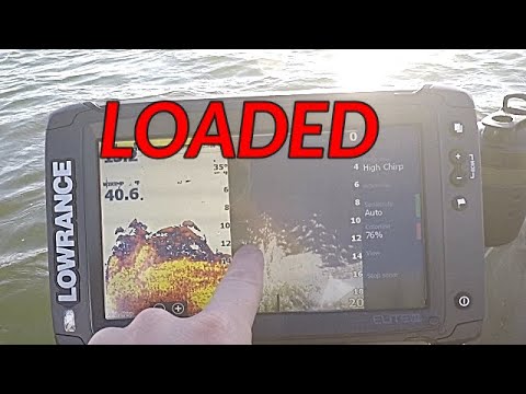 Offshore winter bass fishing LOADED GRAPH Lowrance ti 9 - YouTube