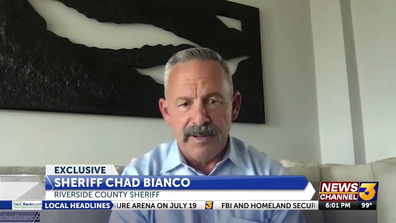 Interview with Sheriff Chad Bianco following his public endorsement of ...