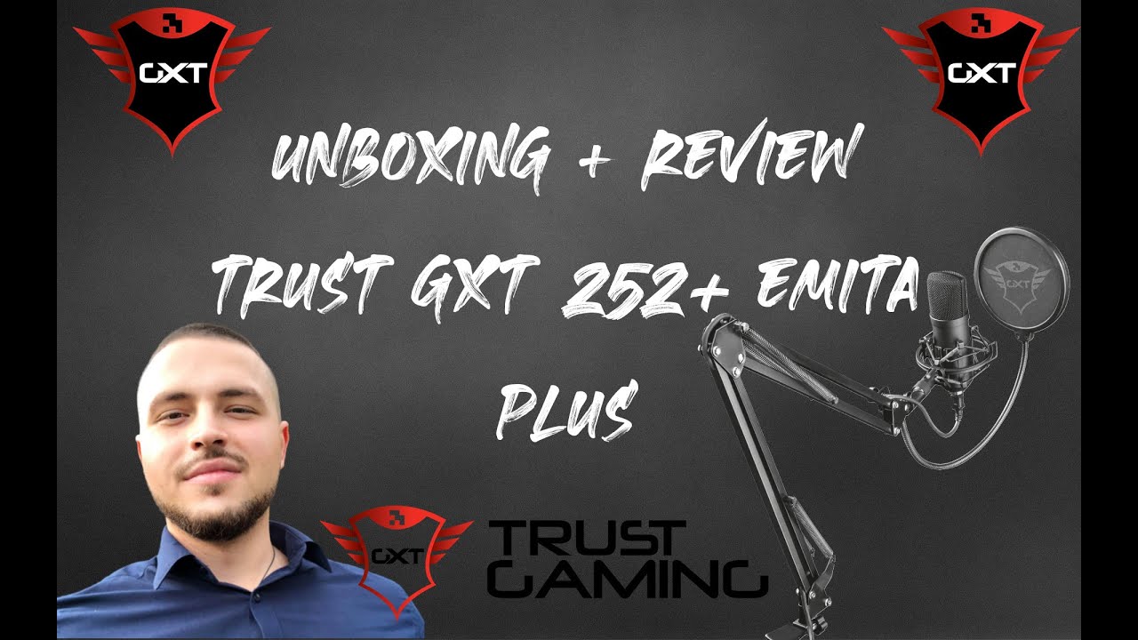 🎙TRUST GXT 252+ EMITA PLUS USB MICROPHONE - UBOXING / REVIEW 🎙 - YouTube