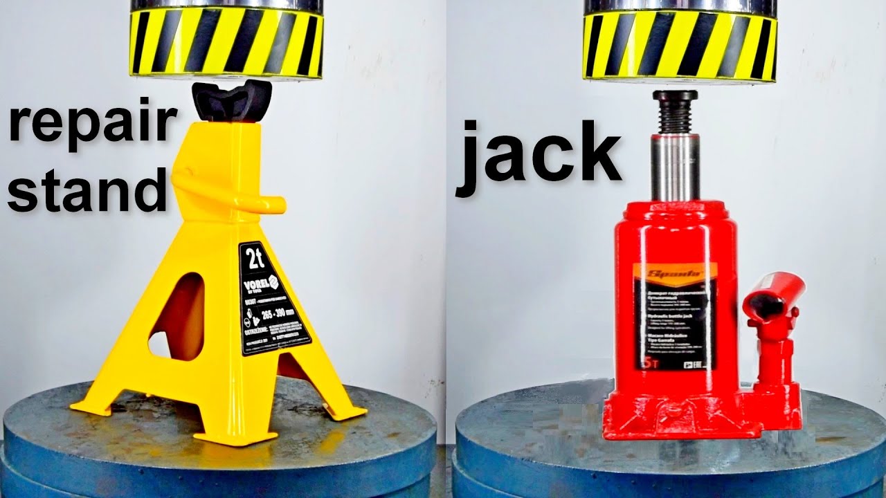 HYDRAULIC PRESS VS JACKS AND MECHANICAL RACKS EXPENSIVE AND CHEAP - YouTube