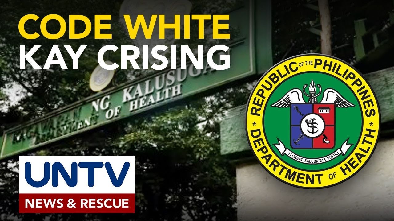 DOH operations center, naka-code white alert dahil sa bagyong Crising ...