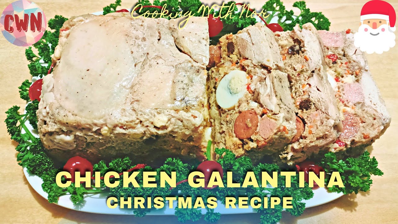 STEAMED CHICKEN GALANTINA | NO OVEN NO BAKE | CHRISTMAS RECIPE - YouTube