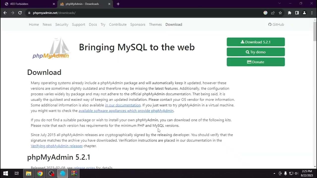 Install Laragon and phpMyadmin - YouTube