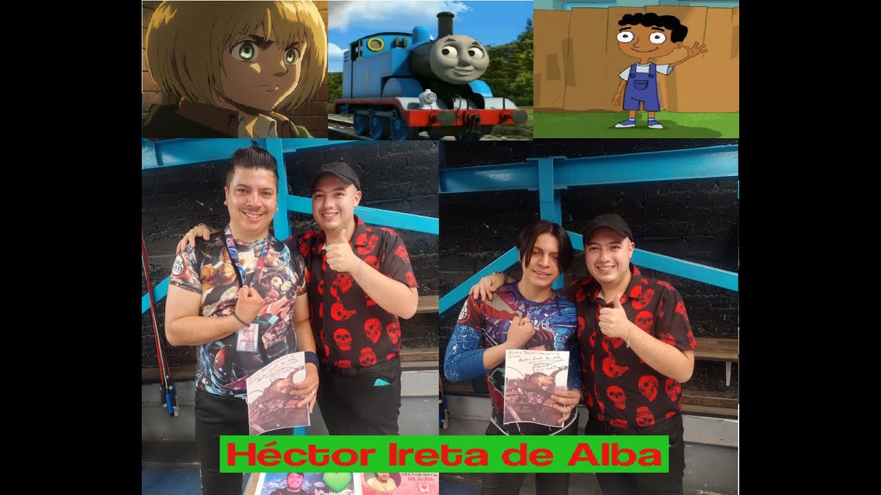 Héctor Ireta de Alba (voz de Armin en Attack on Titan) firmándonos # ...