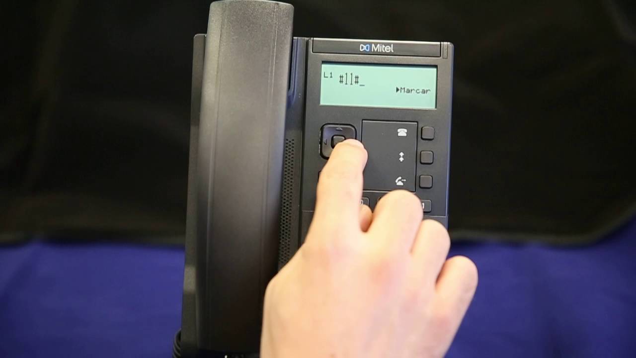 Funcionamiento terminal Mitel 6863i - YouTube