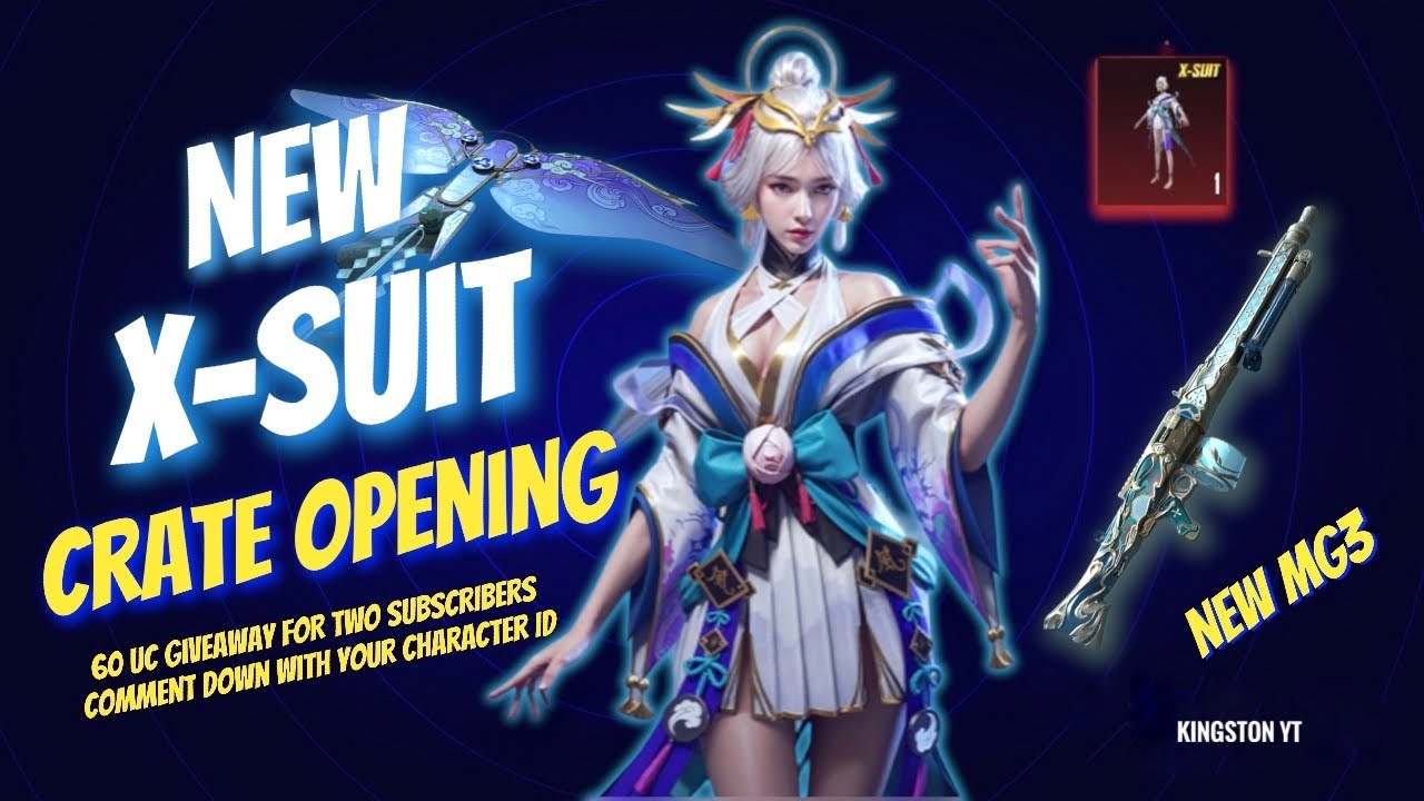 New Galadria X-Suit & SKY Huntress MG3 Crate Opening | UC Giveaway Read Description #bgmi - YouTube