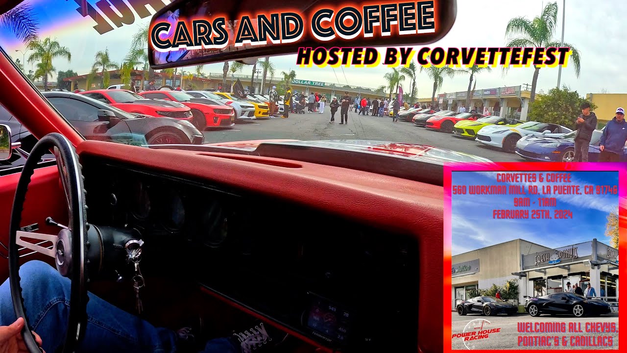Corvette Fest Cars and Coffee *** car show drive offs*** - YouTube