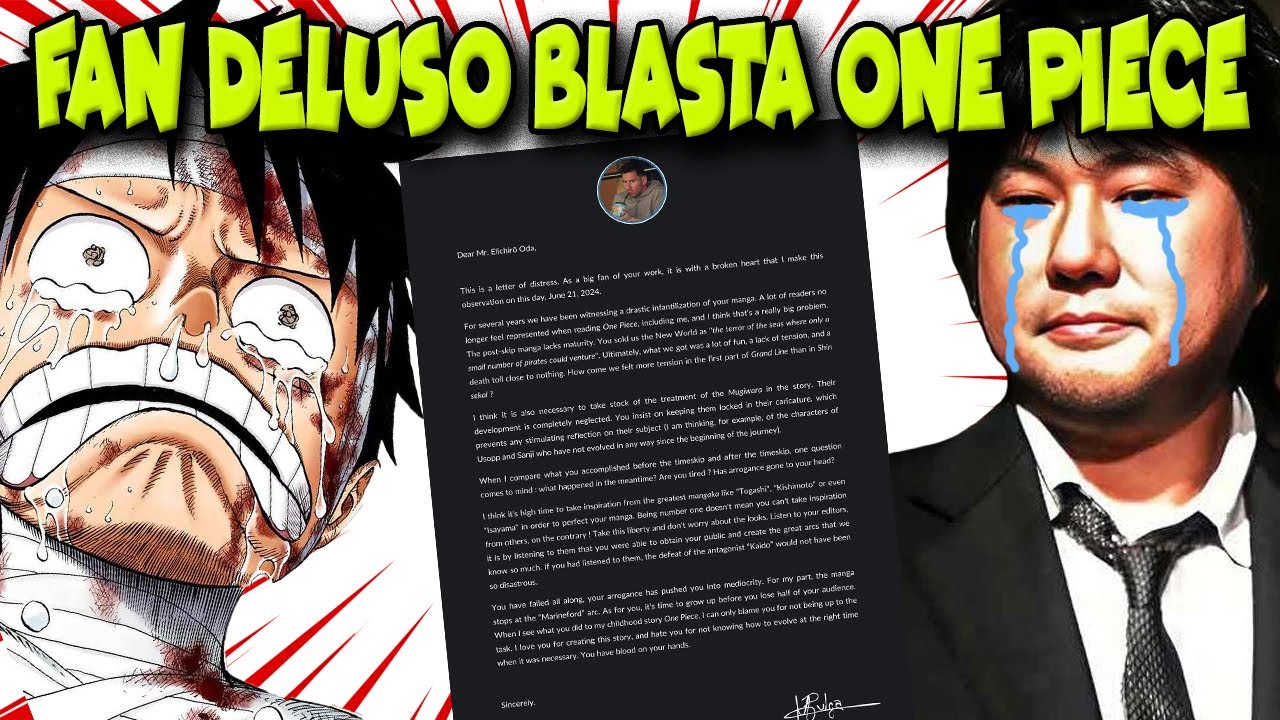 IL FAN CHE BLASTÒ ONE PIECE CON UNA LETTERA DEVASTANTE - YouTube