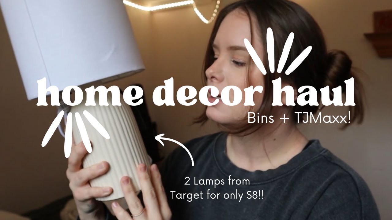 Home Decor Haul From The Bins + TJMaxx | The Karleigh Smith Home - YouTube