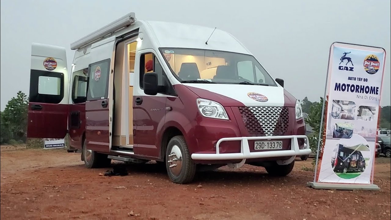 Hé lộ xe Gaz độ Mobihome có giường nâng điện ! - YouTube