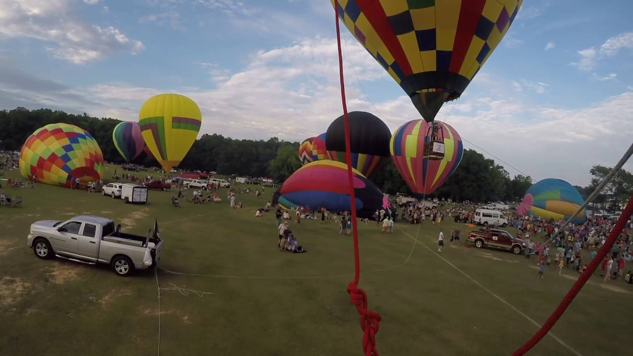 Alabama Jubilee Hot Air Balloon Classic 2016 Tether and Glow - YouTube
